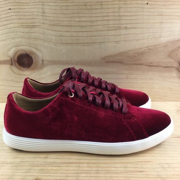 Cole Haan | Shoes | Cole Haan Grand Crosscourt Ii Red Velvet Womens ...